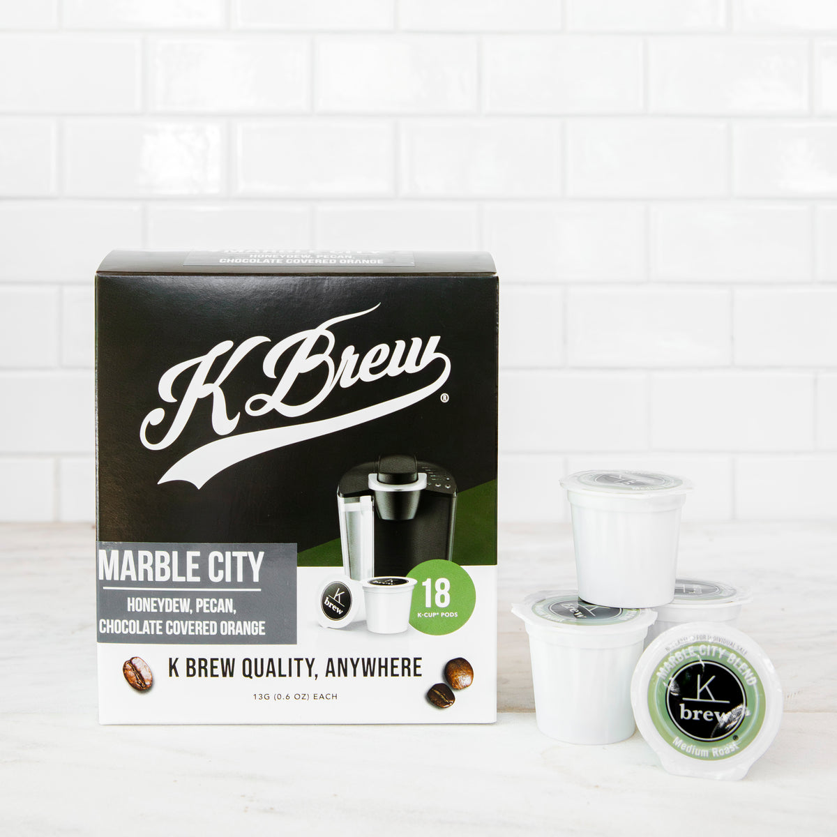 K Brew Coffee Pods - Marble City Blend (18 Count)